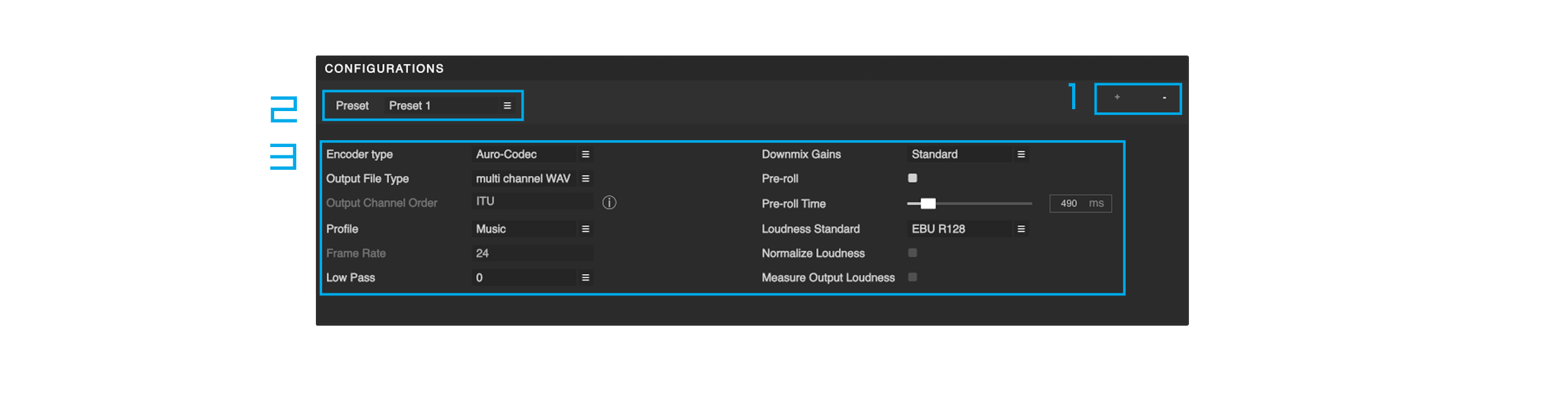 3.2 Configurations Menu – AURO-3D